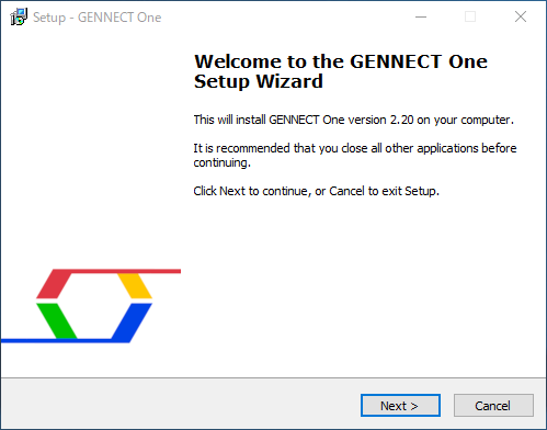Install the application | GENNECT One