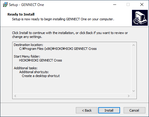 Install the application | GENNECT One